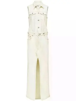 MAISON MARGIELA Denim Maxi Dress - Neutrals