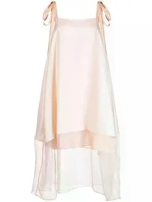SHANSHAN RUAN Layered-effect Sleeveless Dress - Pink