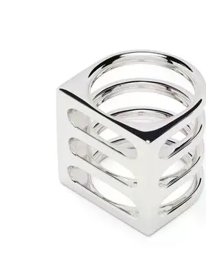Tom Wood Sterling Cage Triple Ring