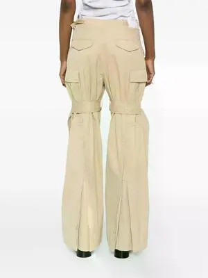 R13 Wide-leg Cotton Cargo Trousers