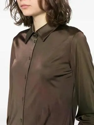 Helmut Lang Satin Button-up Shirt