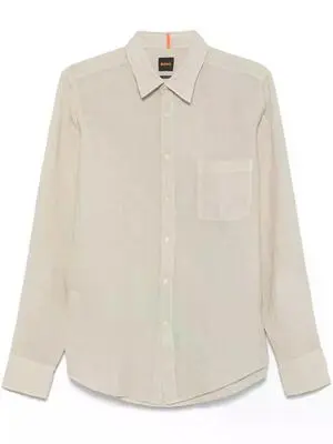 BOSS Linen Shirt - Neutrals
