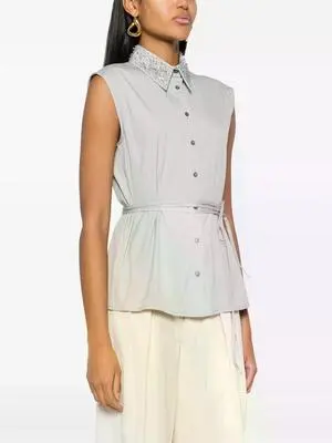 Fabiana Filippi Sleeveless Embellished Blouse