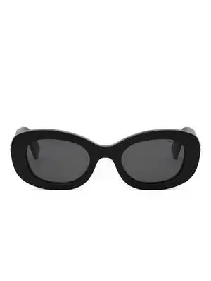BVLGARI Geometric Frame Sunglasses - Black