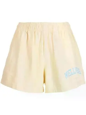 Sporty & Rich Graphic Print Cotton Shorts