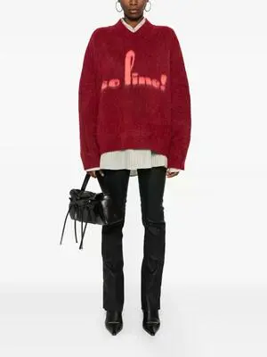 Martine Rose Brushed V-neck Sweater