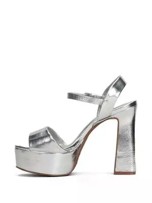 ANDREA CARRANO 130mm Leather Platform Sandals
