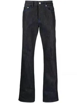 COUNTY OF MILAN Straight-leg Jeans With Logo Print - Blue