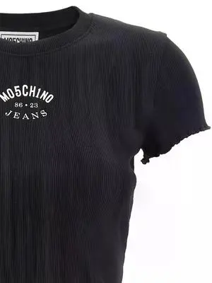 Moschino Ribbed Crewneck T-shirt