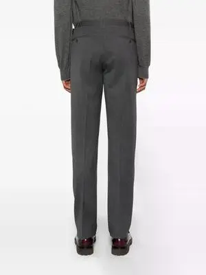 ROTA Tailored Pressed-crease Virgin Wool Blend Gabardine Trousers