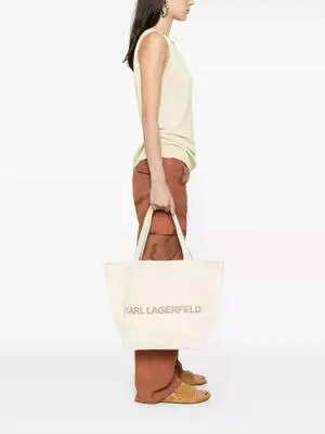 Karl Lagerfeld Reversible Logo Monogram Tote Bag