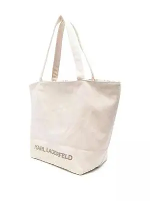 Karl Lagerfeld Reversible Logo Monogram Tote Bag