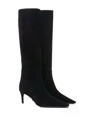 Dolce & Gabbana 70mm Suede Knee-high Boots - Black