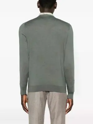 Colombo Fine Knit V-neck Sweater
