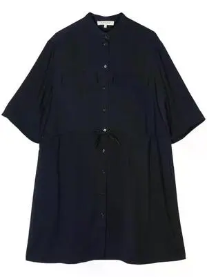 Maison Kitsuné Short-sleeve Button-up A-line Minidress