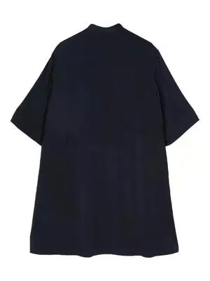 Maison Kitsuné Short-sleeve Button-up A-line Minidress