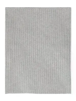 LISA YANG Ribbed-knit Cashmere Scarf - Grey
