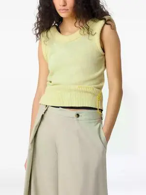Axel Arigato Marla Ribbed Sleeveless Vest - Yellow
