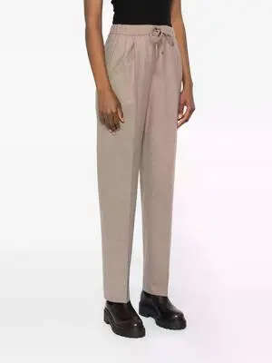 Max Mara High-waisted Trousers - Neutrals