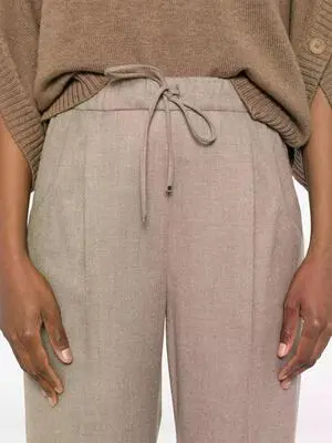 Max Mara High-waisted Trousers - Neutrals