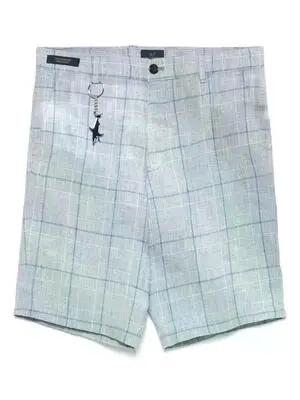 Paul & Shark Tailored Linen Shorts - Blue