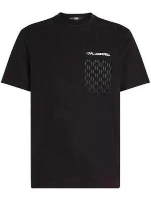 Karl Lagerfeld Monogram-pocket T-shirt