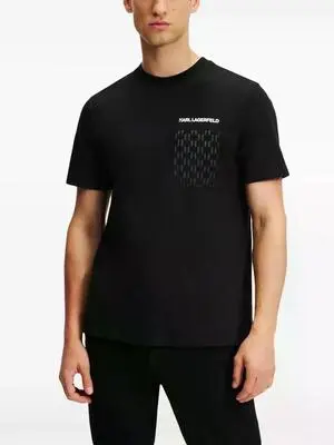 Karl Lagerfeld Monogram-pocket T-shirt