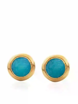Monica Vinader Mini Gem Stud Earrings - Gold