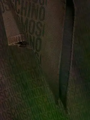 Moschino Jacquard Logo Scarf