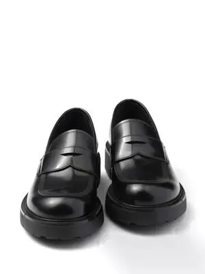 Prada Penny-slot Leather Loafers