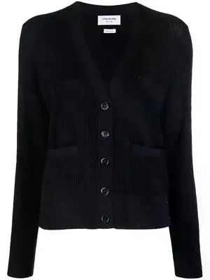Thom Browne V-neck Virgin Wool Cardigan