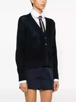 Thom Browne V-neck Virgin Wool Cardigan