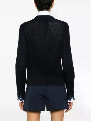 Thom Browne V-neck Virgin Wool Cardigan
