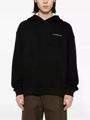 IH NOM UH NIT Cotton Hoodie With Graphic Print - Black