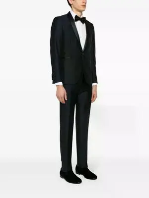 Tagliatore Single-breasted Wool Suit - Blue