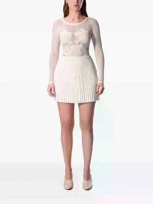 MARGHERITA MACCAPANI Gerli Pleated Mini Skirt - Neutrals