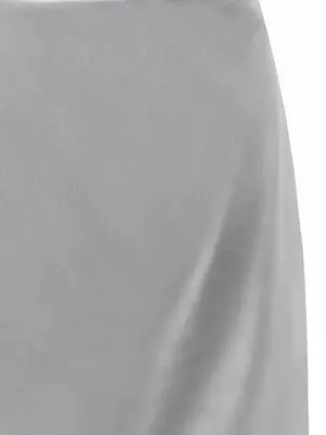 Alejandra Alonso Rojas Satin Mini Skirt - Silver