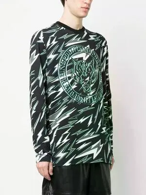 PLEIN SPORT Lightning Print T-shirt - Black