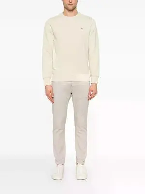 Gant Shield-motif Crew-neck Sweatshirt - Neutrals