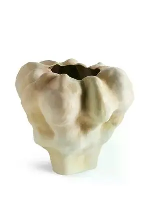 L'Objet Short Timna Porcelain Vase - Neutrals