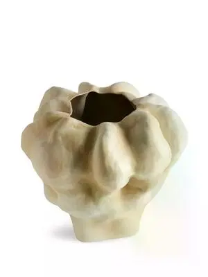 L'Objet Short Timna Porcelain Vase - Neutrals