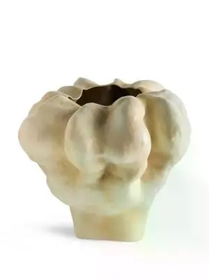 L'Objet Short Timna Porcelain Vase - Neutrals