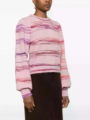 Baum Und Pferdgarten Carmy Striped Puff Sleeve Sweater