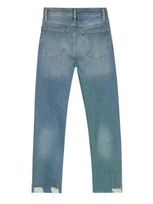 FRAME High-rise Straight-leg Jeans