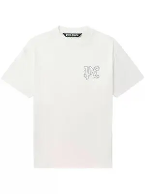Palm Angels Stud-logo T-shirt - White