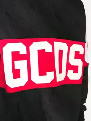 Gcds Logo Print Hoodie - Black