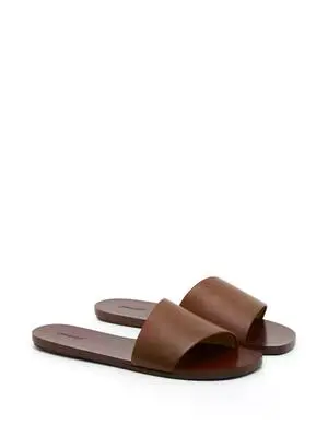 Marsèll Sottile Leather Flat Sandals - Brown