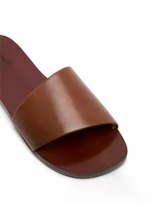 Marsèll Sottile Leather Flat Sandals - Brown