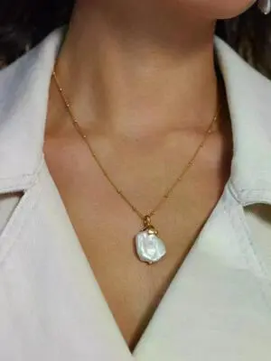 Monica Vinader Keshi Pearl Pendant Charm