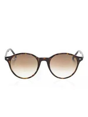 Ray-ban Tortoiseshell Round Frame Sunglasses - Brown